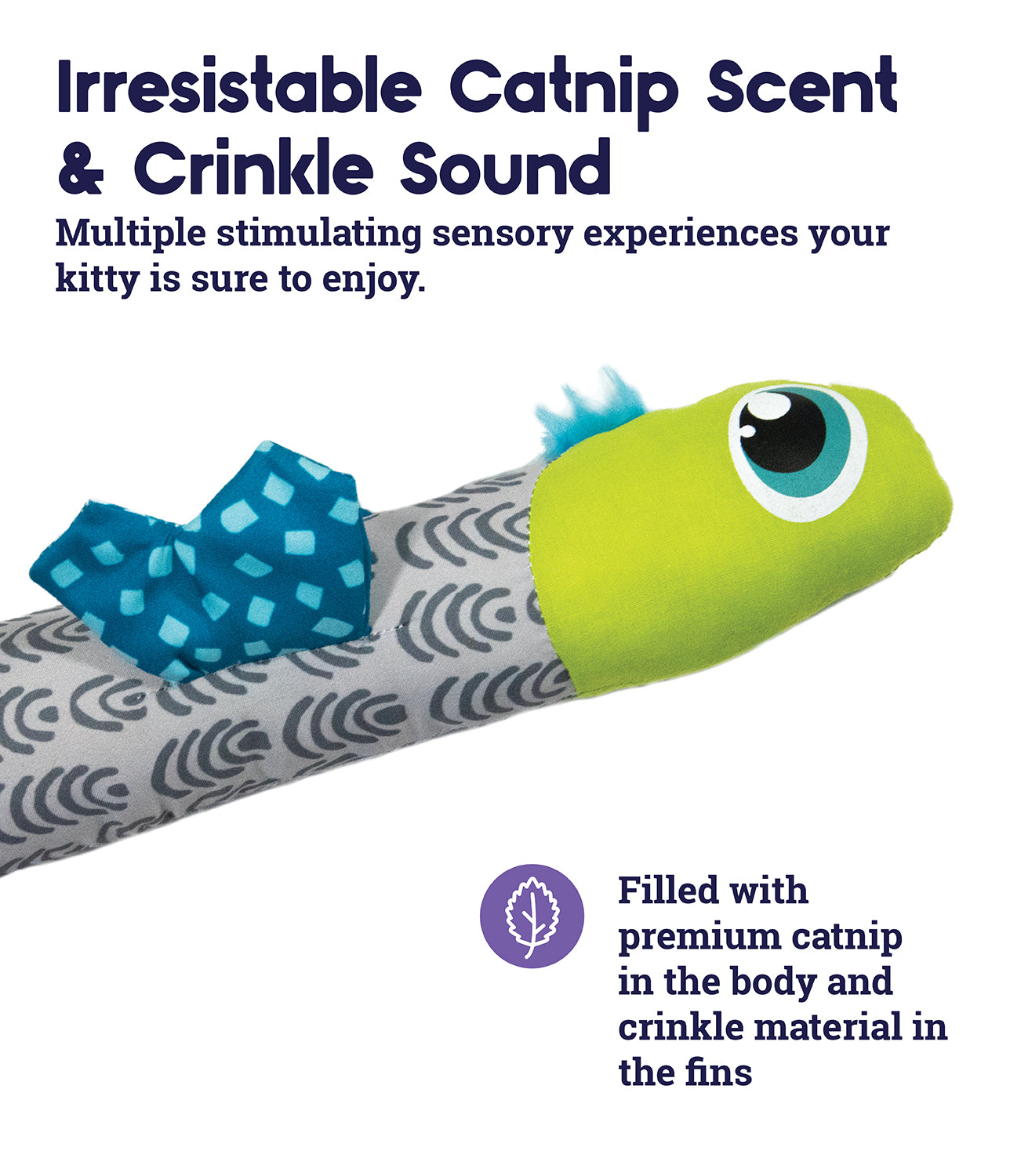 Petstages Catnip Crunch Fish Cat Toy – PetFit.ae